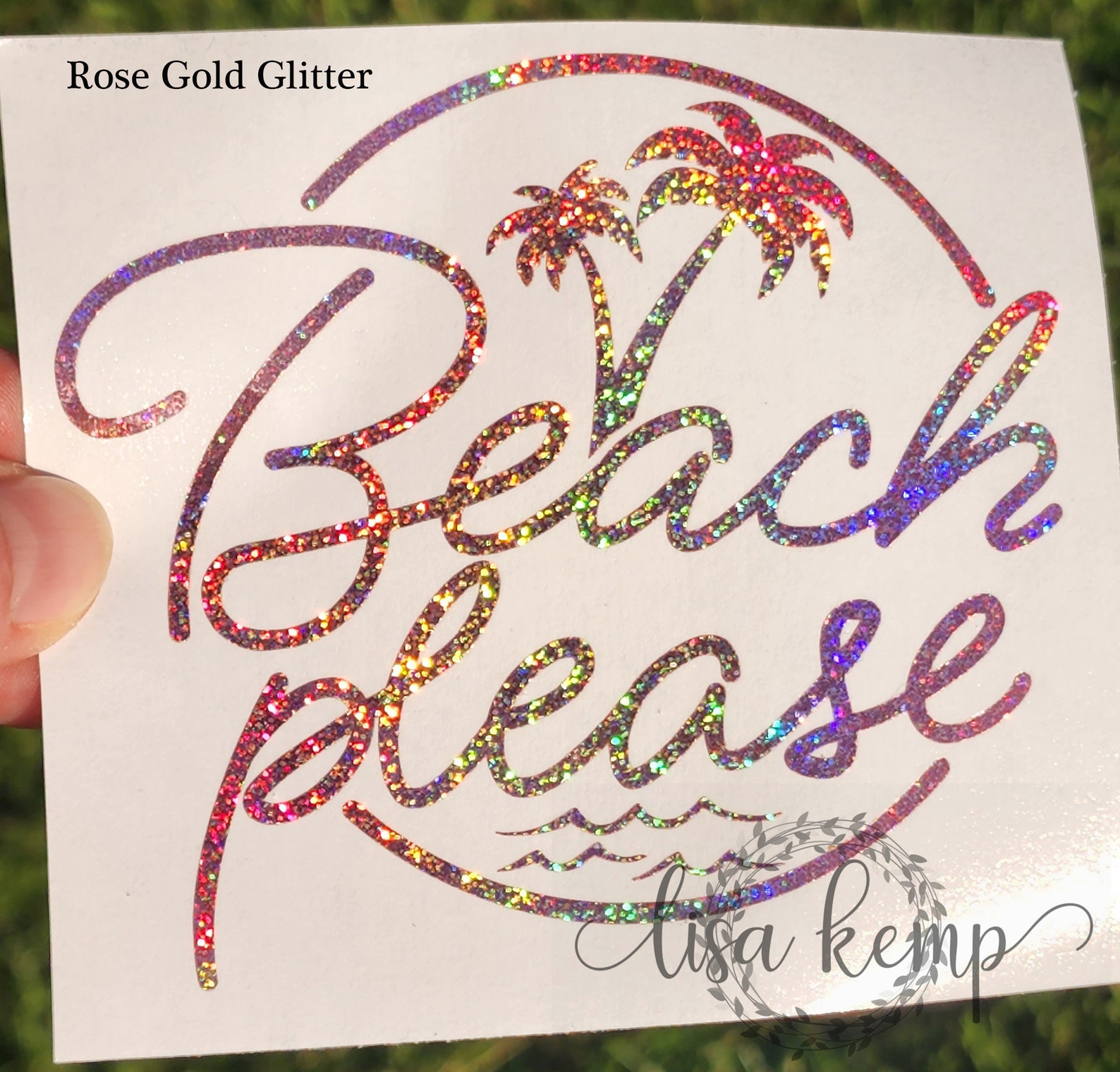 Beach Please Decal Car Window Decal Laptop Decal Tumbler - Etsy