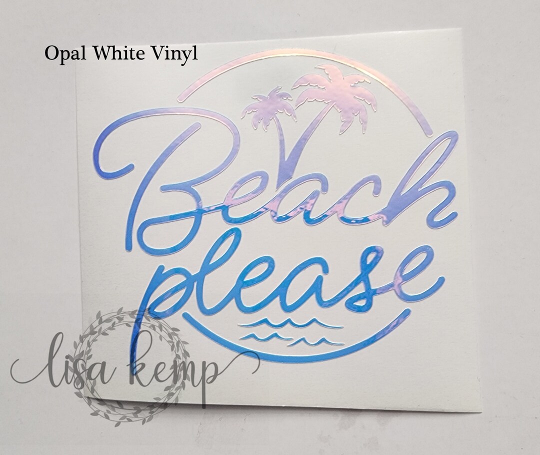 Beach Please Decal Car Window Decal Laptop Decal Tumbler - Etsy