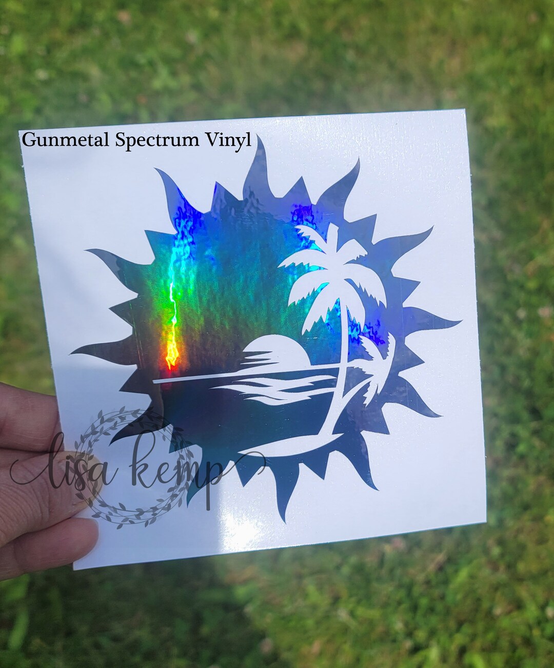 Sunset Beach Decal, Car Window Decal, Laptop Decal, Mailbox Decal ...