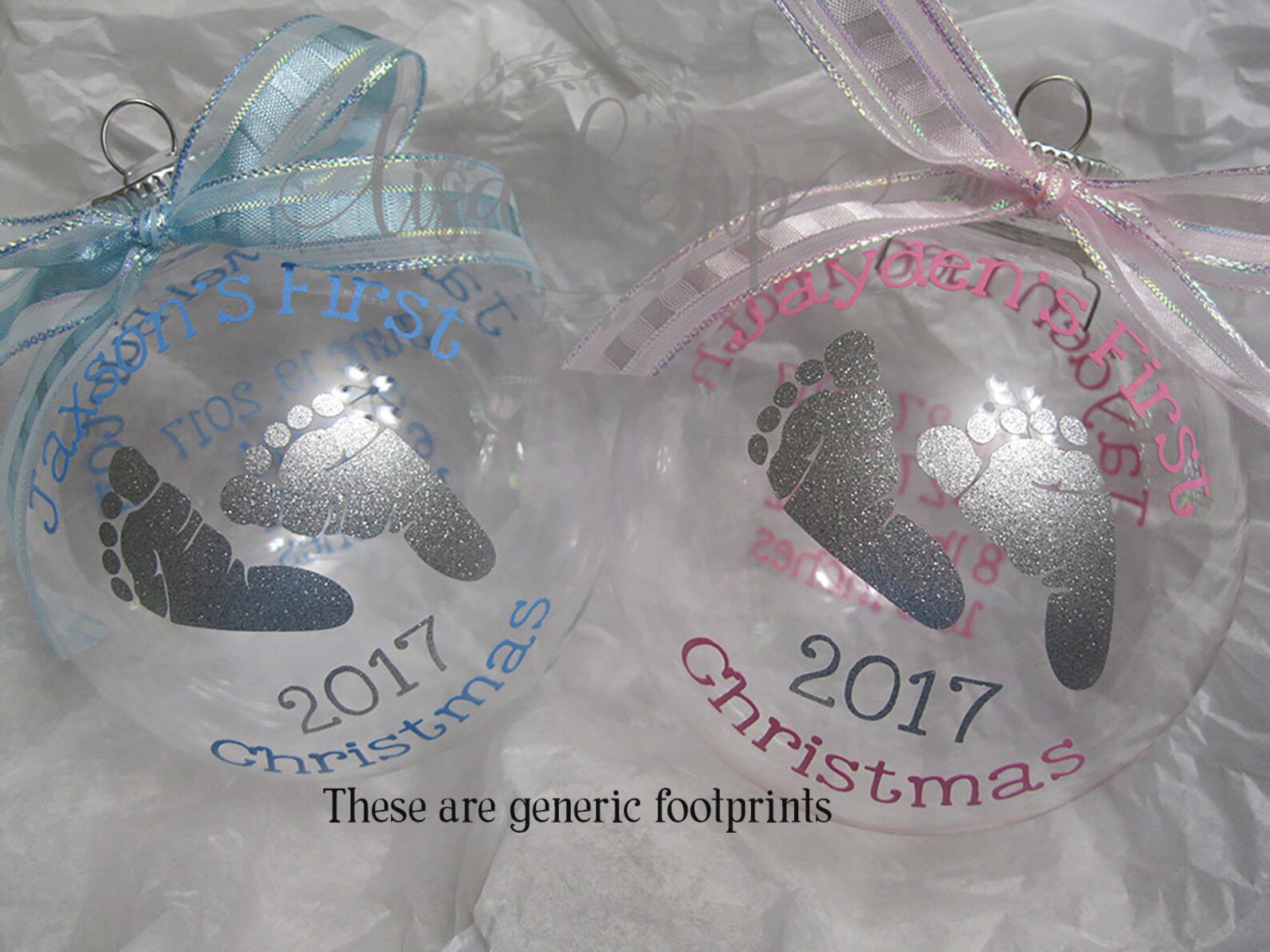 Baby's First Christmas Keepsake Baby's Birth Stats - Etsy