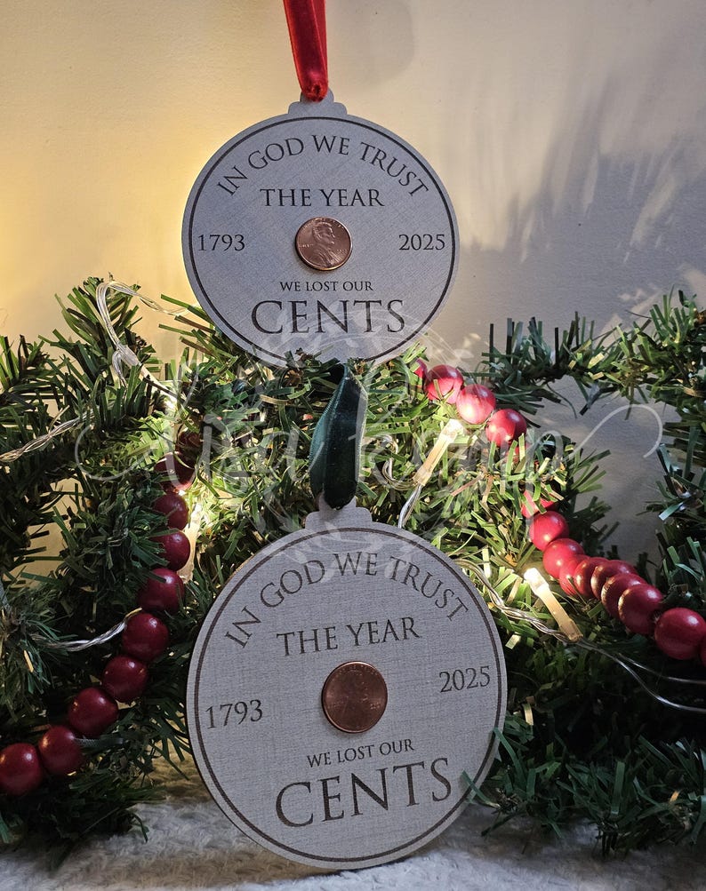 Historical Penny Keepsake Ornament Commemorating the Last Year of the ...