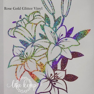 Tiger Lily Floral Vinyl Decal - Etsy