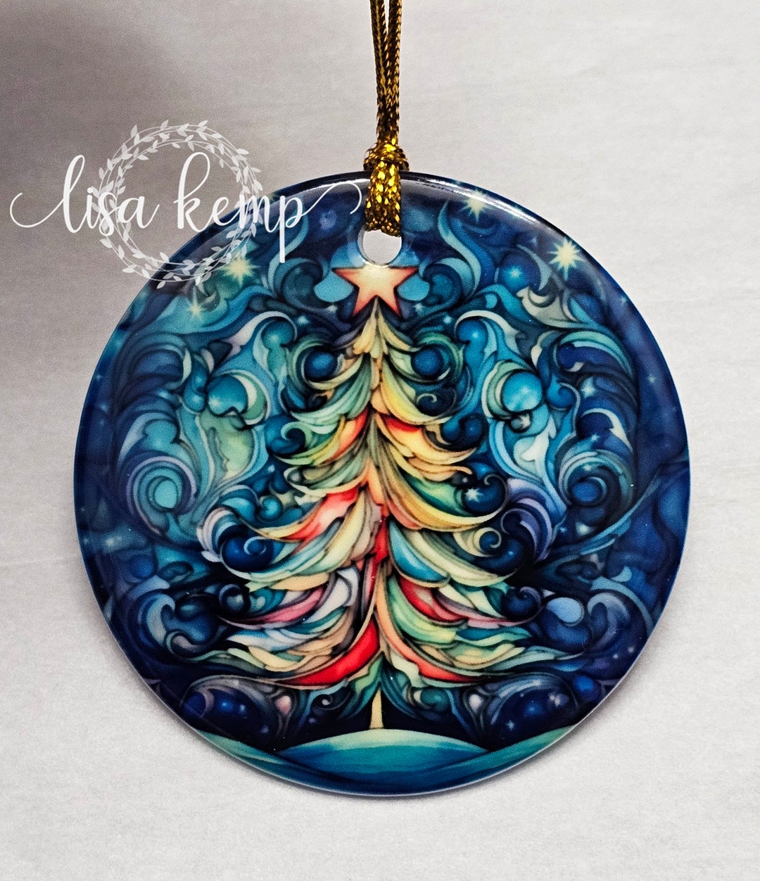 Ceramic Christmas Tree Ornament, Christmas Tree Decoration, Ceramic ...