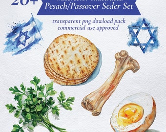Passover Clipart: Passover Clip Art Seder Plate Pesach Jewish Holiday ...