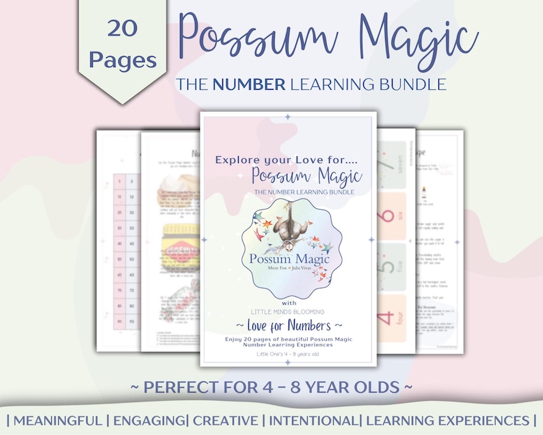 Possum Magic ~ Number Learning Bundle (resources, PDF, Preschool, Early ...