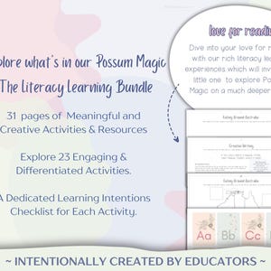 Possum Magic ~ Literacy Learning Bundle (resources, PDF, Preschool ...