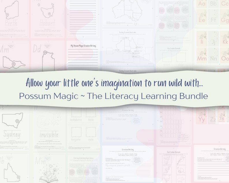 Possum Magic ~ Literacy Learning Bundle (resources, PDF, Preschool ...