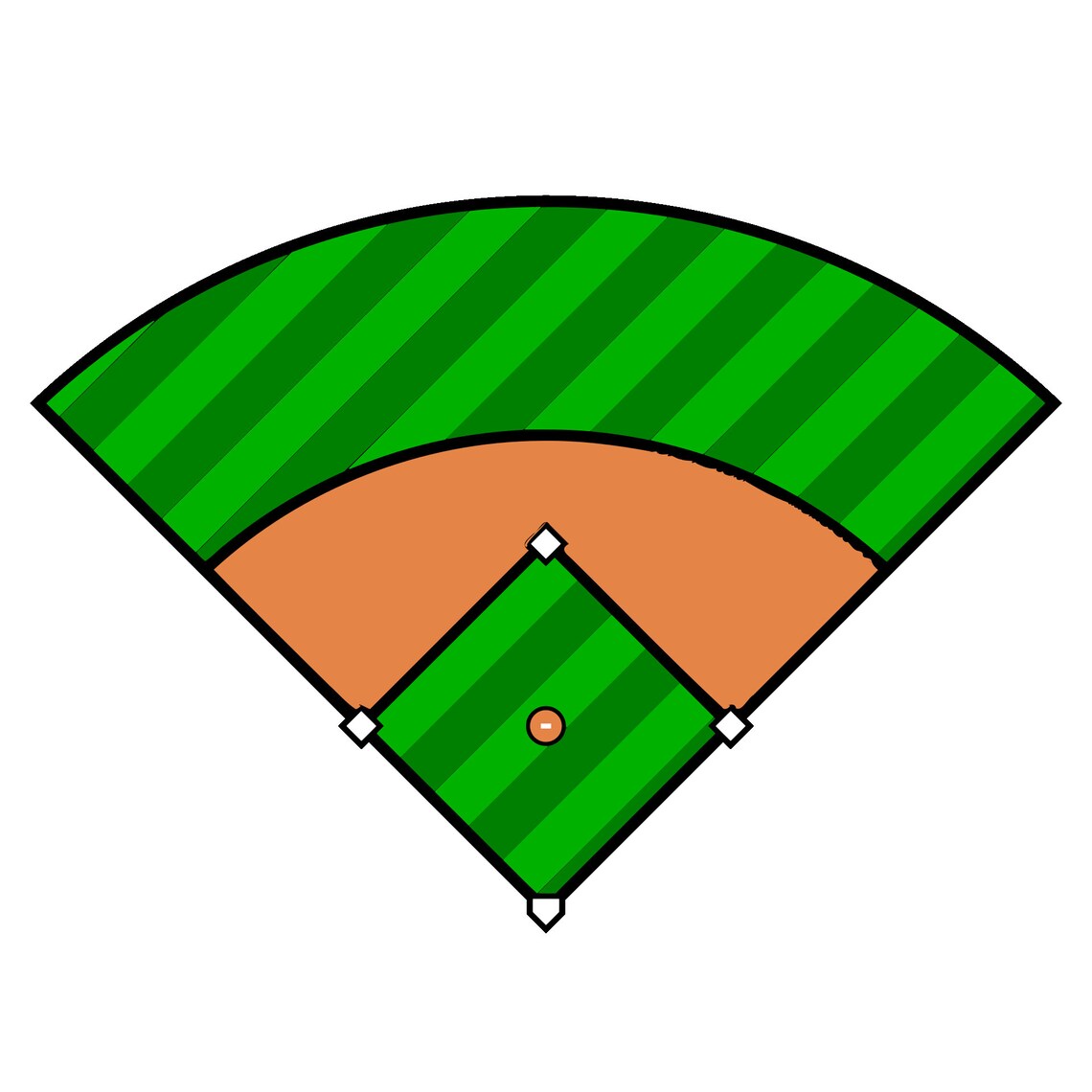 Baseball Field SVG PNG DXF Eps Ai Files Instant Download Arts and ...