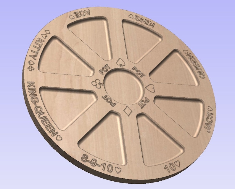 Rummoli Tripoley Rummy Board-plannen Instant Download CNC-lasersjabloon ...