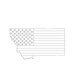 Montana State SVG American Flag Outline DXF EPS Ai Png Cricut Cnc Laser ...