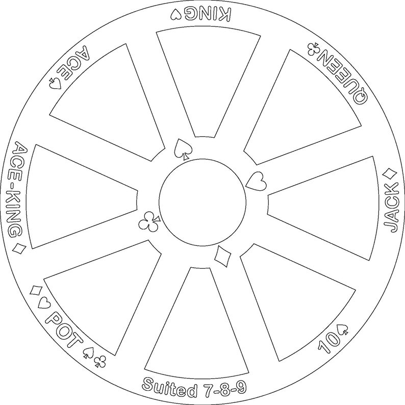 Rummoli Tripoley Rummy Board Plans Instant Download CNC Laser Template ...