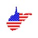 West Virginia State SVG American Flag Outline DXF EPS Ai Png Cricut Cnc ...