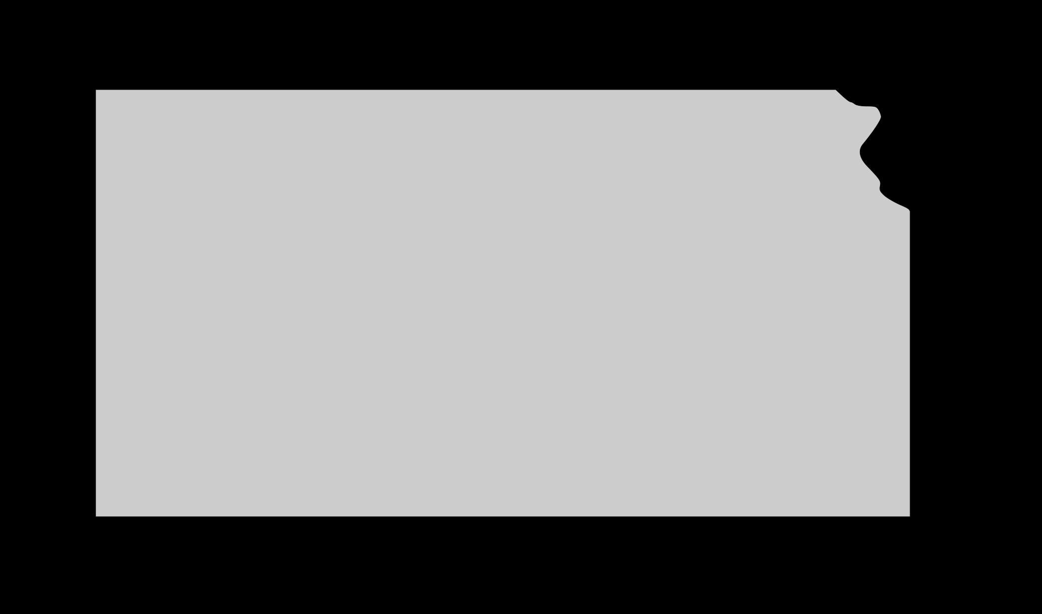 American Flag Kansas State Outline SVG PNG - Patriotic Kansas Flag ...