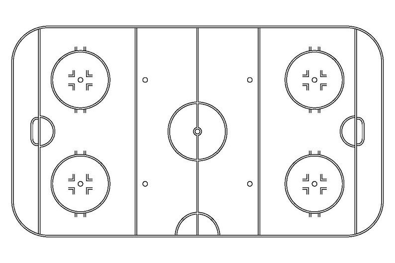 Ice Hockey Rink SVG DXF EPS Files Instant Download for Arts and Crafts ...