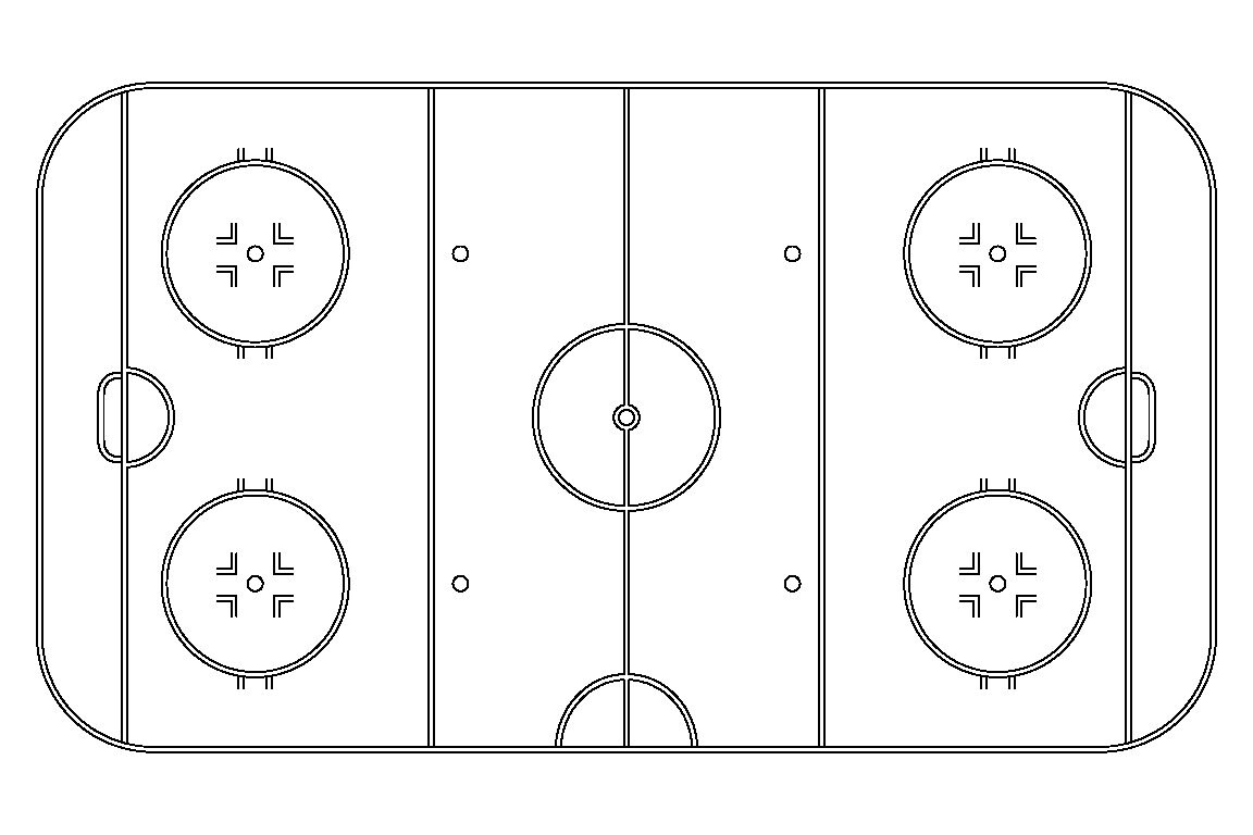 Ice Hockey Rink SVG DXF EPS Files Instant Download for Arts and Crafts ...