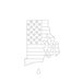 Rhode Island State SVG American Flag Outline DXF EPS Ai Png Cricut ...