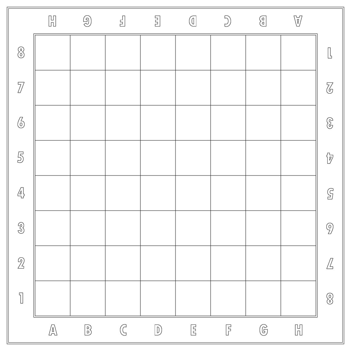 Chess Board Design Digital Set SVG & PNG Formats Instant Download ...