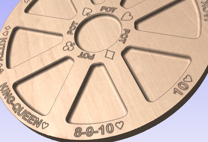 Rummoli Tripoley Rummy Board Plans Instant Download CNC Laser Template ...