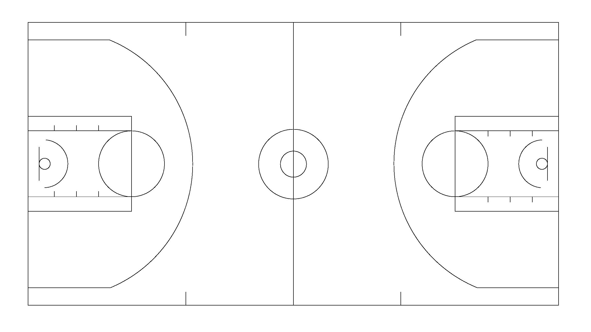 Basketball Court SVG Files Basketball Cut Files Basketball Court ...