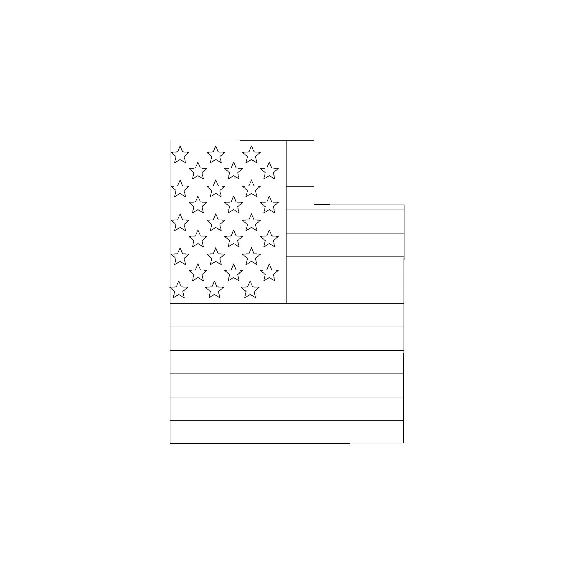 Utah State SVG American Flag Outline DXF EPS Ai Png Cricut Laser Utah ...