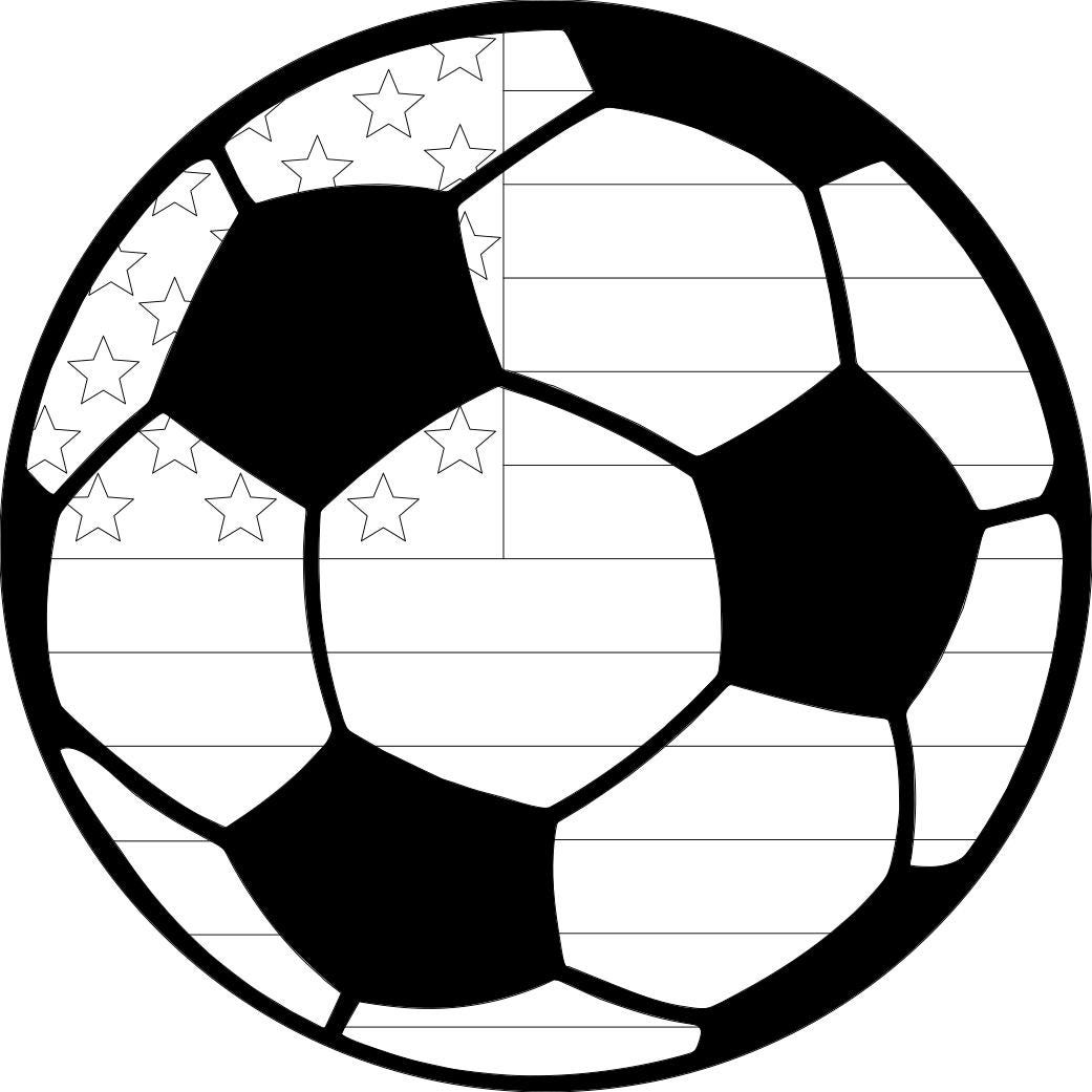 American Flag Soccer Ball SVG PNG Cut File Instant Download Cricut ...