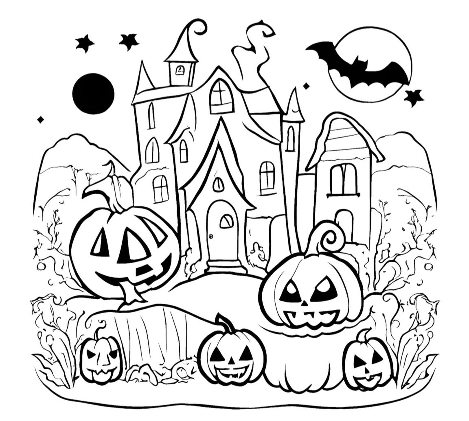Cute Printable Halloween Coloring Pages for Kids 12 Unique Pages - Etsy ...
