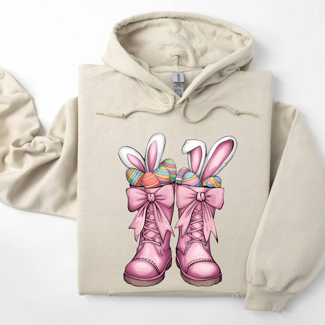 Western Easter Bunny Hoodie Howdy Easter Sweatshirt, Cowboy Boots ...