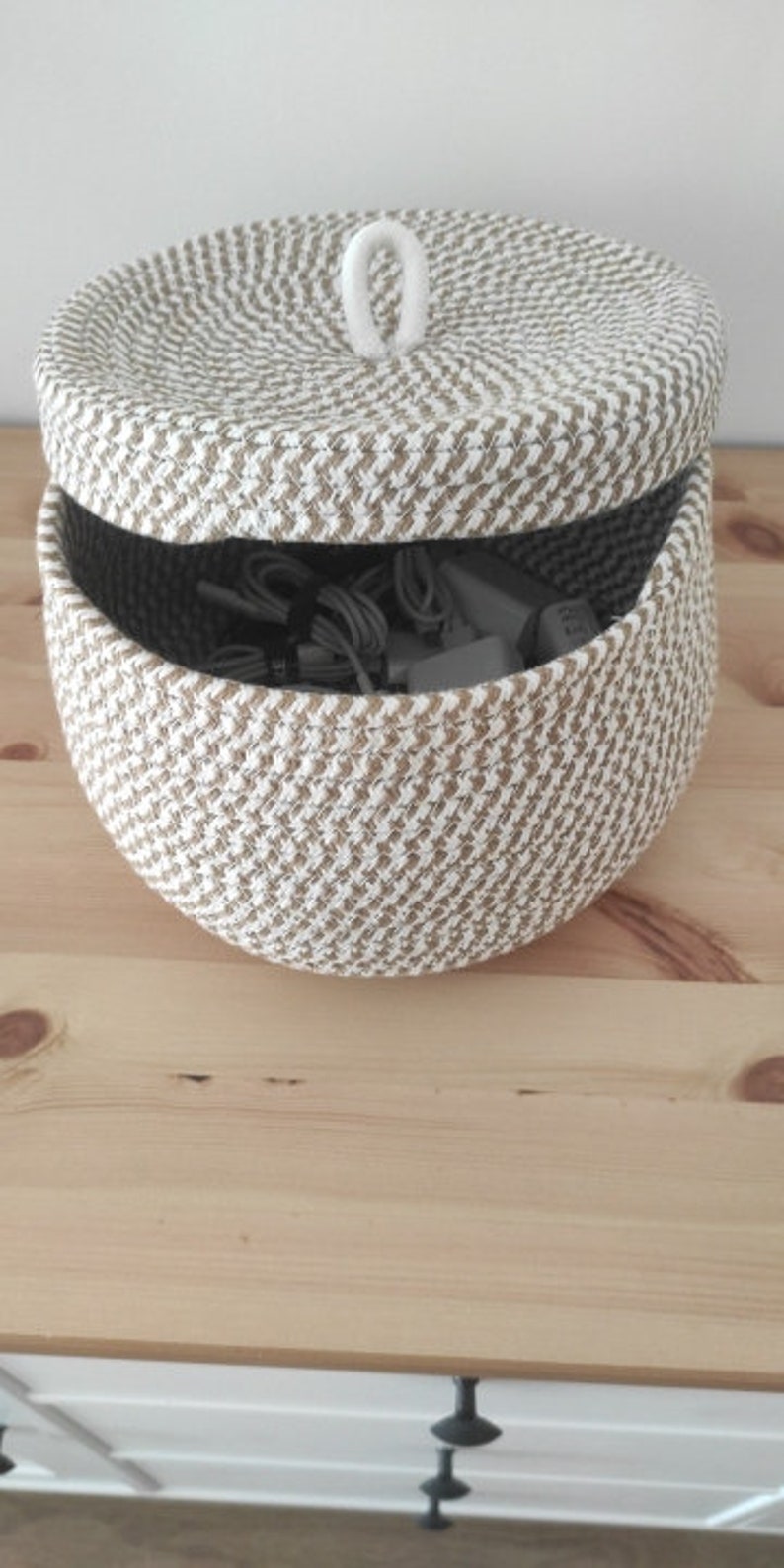 Circular Storage Basket by Madebynewzealand Rope Woven Storage Box ...
