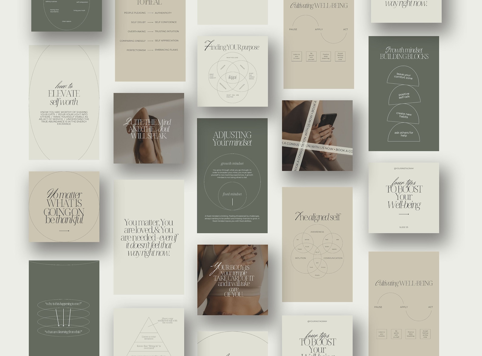 Wellness Coach Instagram Templates Health Coach Templates Wellness ...