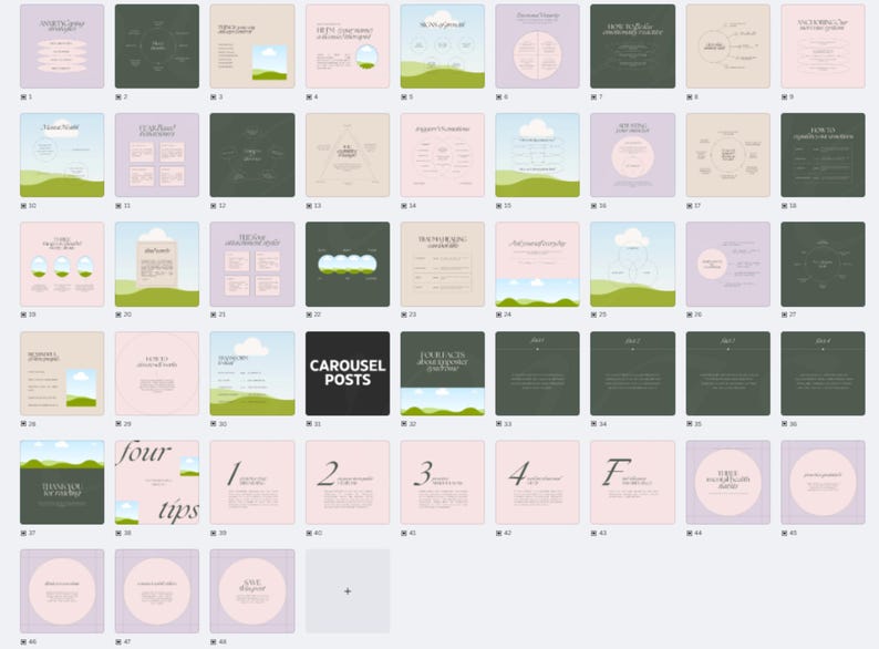 Mental Health Coach Kit Psychology Feed Instagram Template Therapist ...