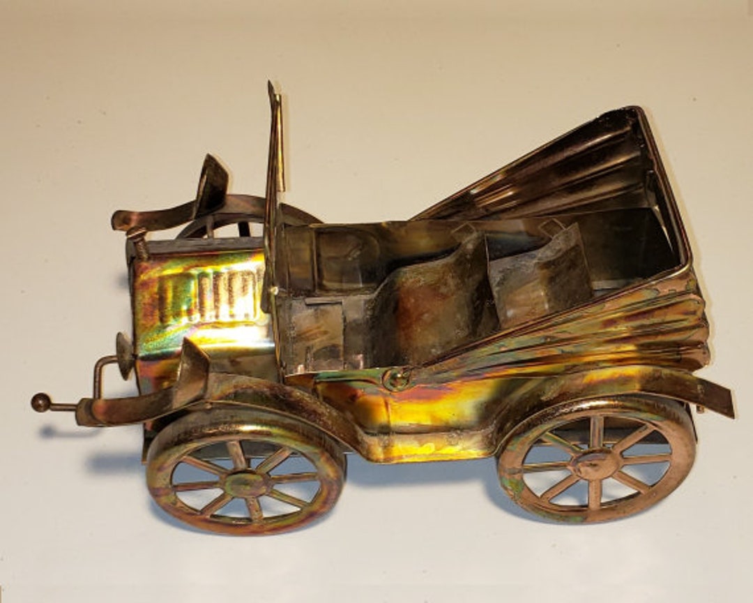 Vintage Rustic Copper/tin Model-t Car Music Box - Etsy