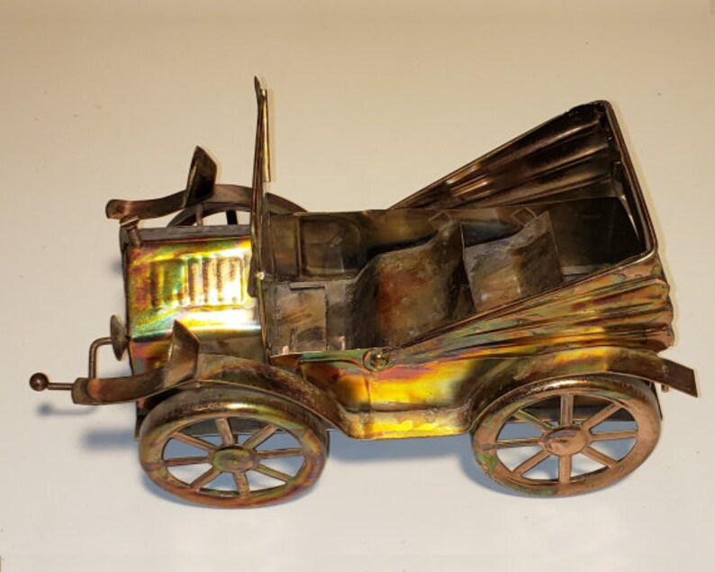 Vintage Rustic Copper/tin Model-t Car Music Box - Etsy