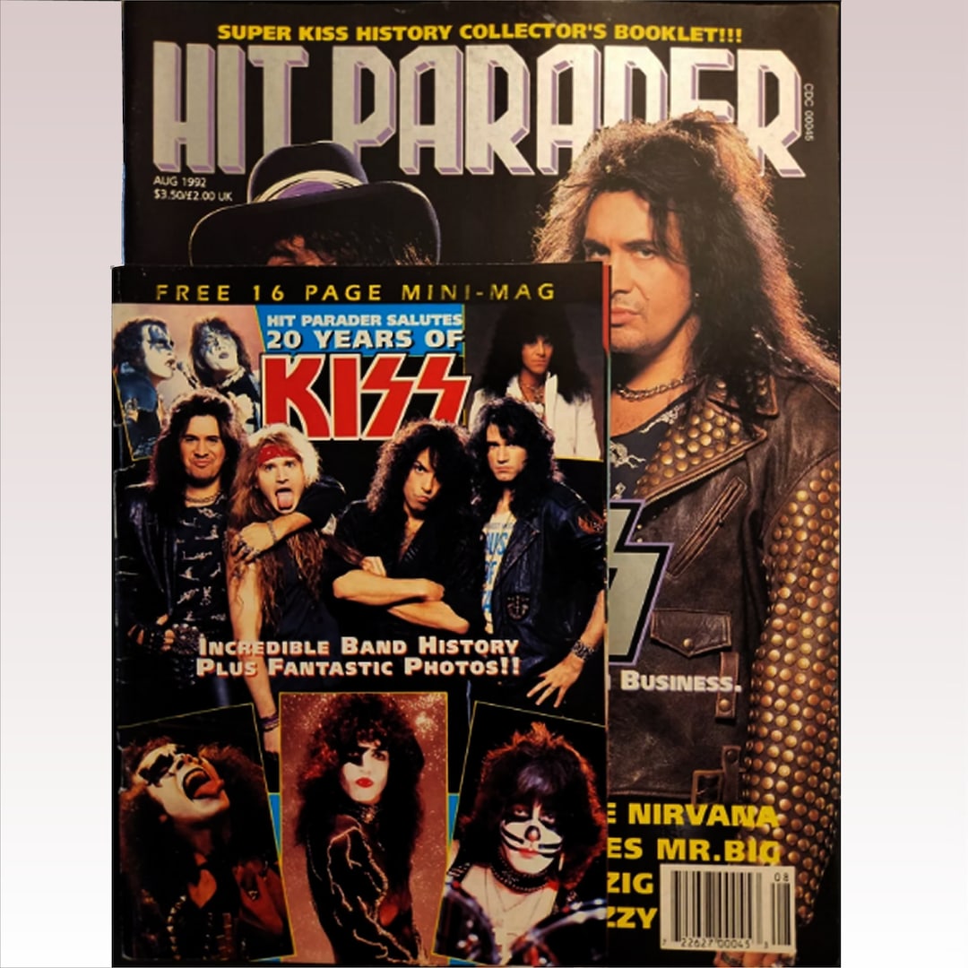 1992 Hit Parader Magazine: 20 Years of Kiss - Etsy