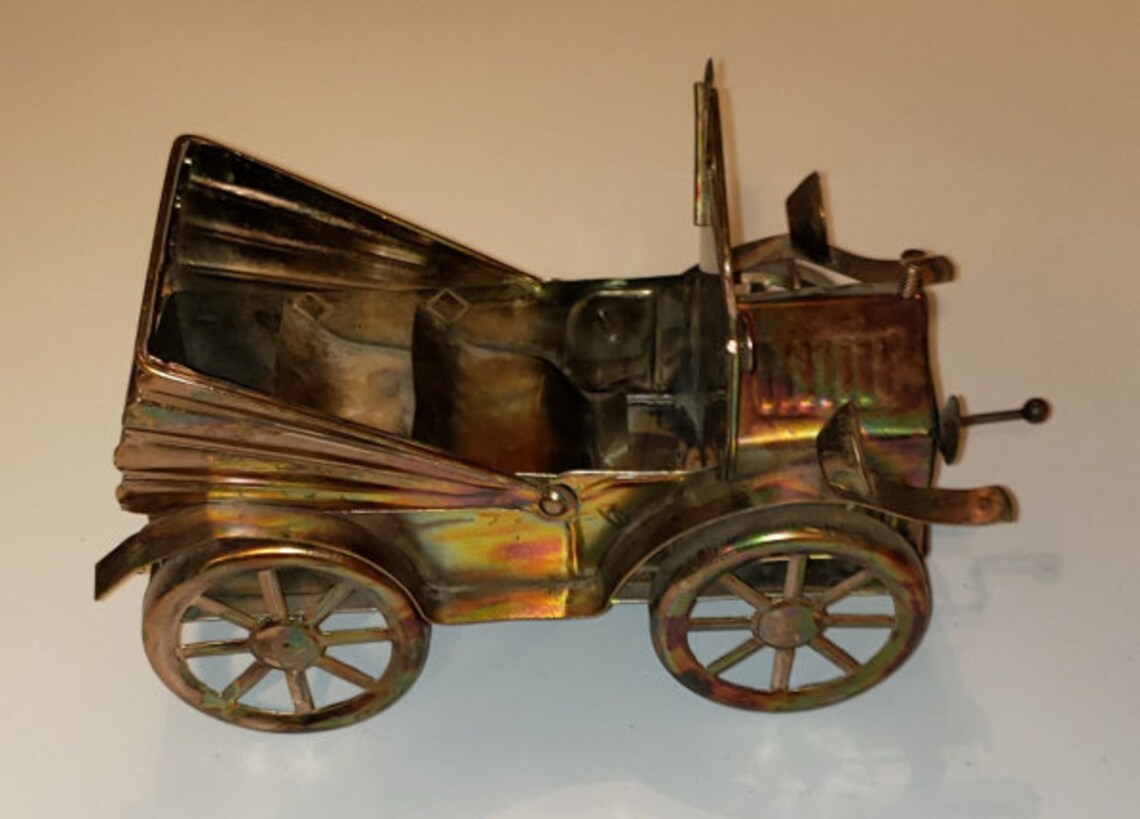 Vintage Rustic Copper/tin Model-t Car Music Box - Etsy