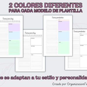 SPANISH Daily Planner & to Do List. Productivity Planner. Daily Task ...