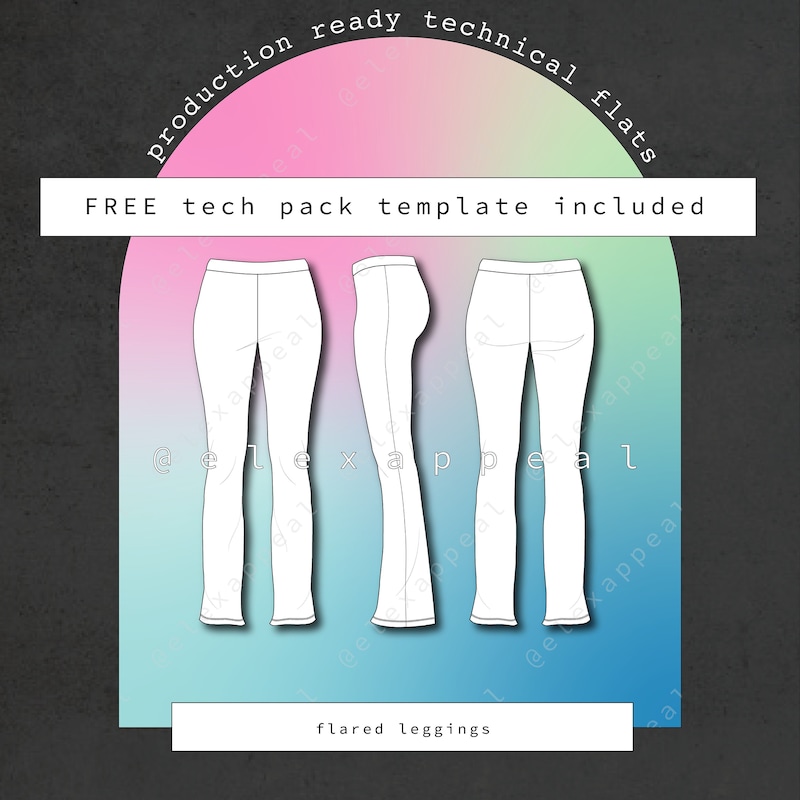 Flared Sweatpants Mockup - Etsy