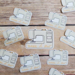 Make It Sew Sewing Machine Sticker - Etsy