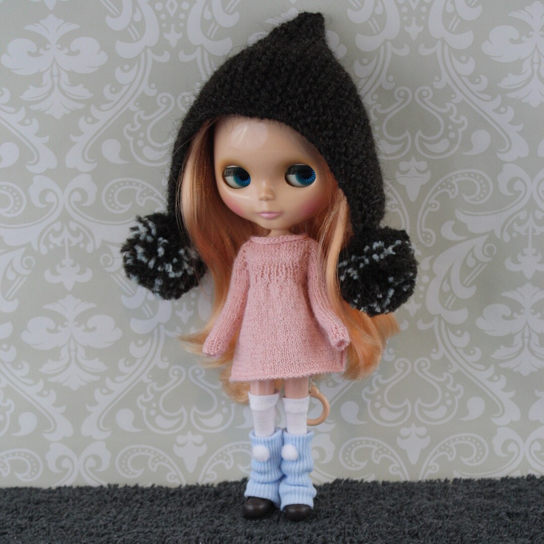 Thistle Hat for Blythe Knitting PATTERN Cute Worsted Bonnet Elf Cottage ...