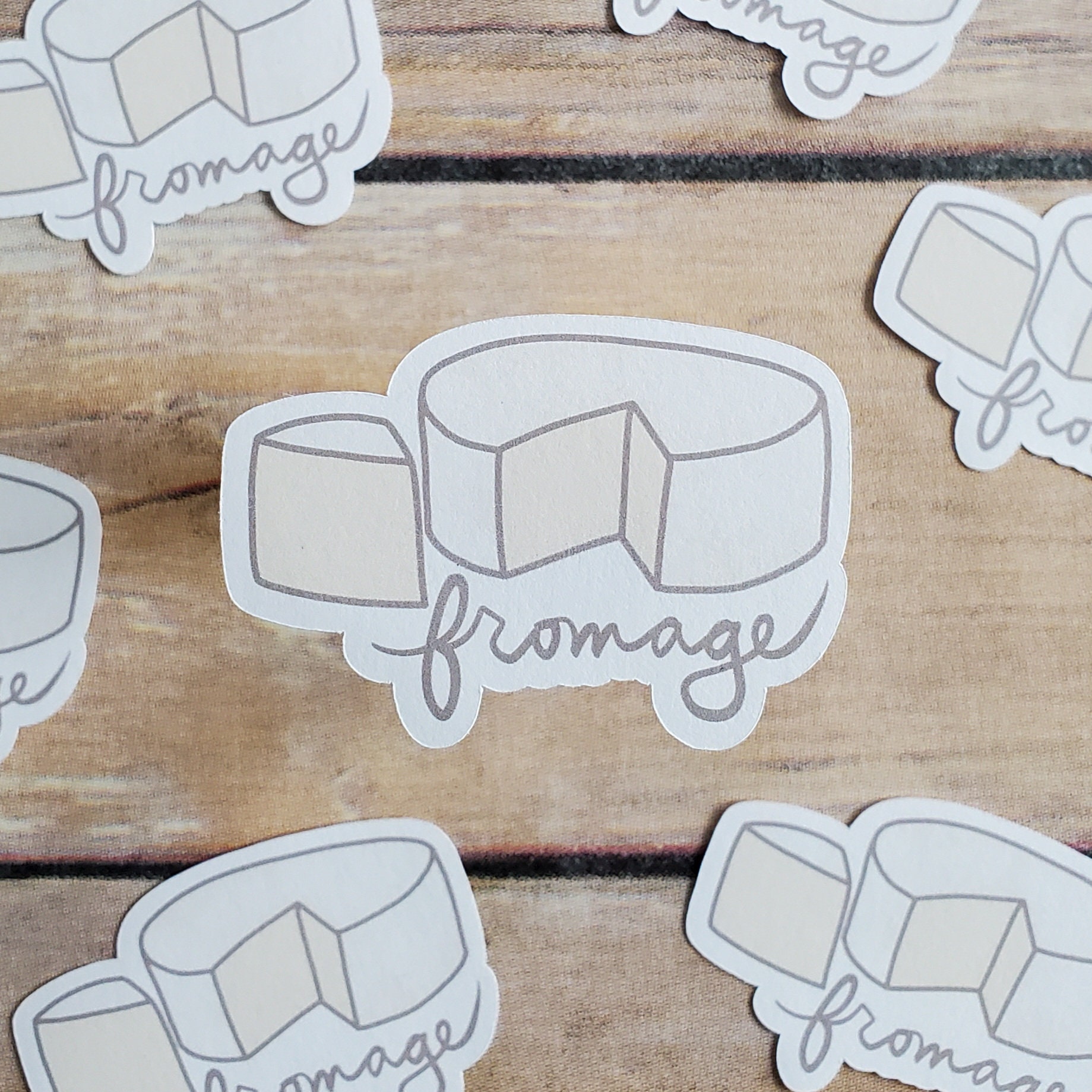 Fromage Brie Cheese Sticker - Etsy