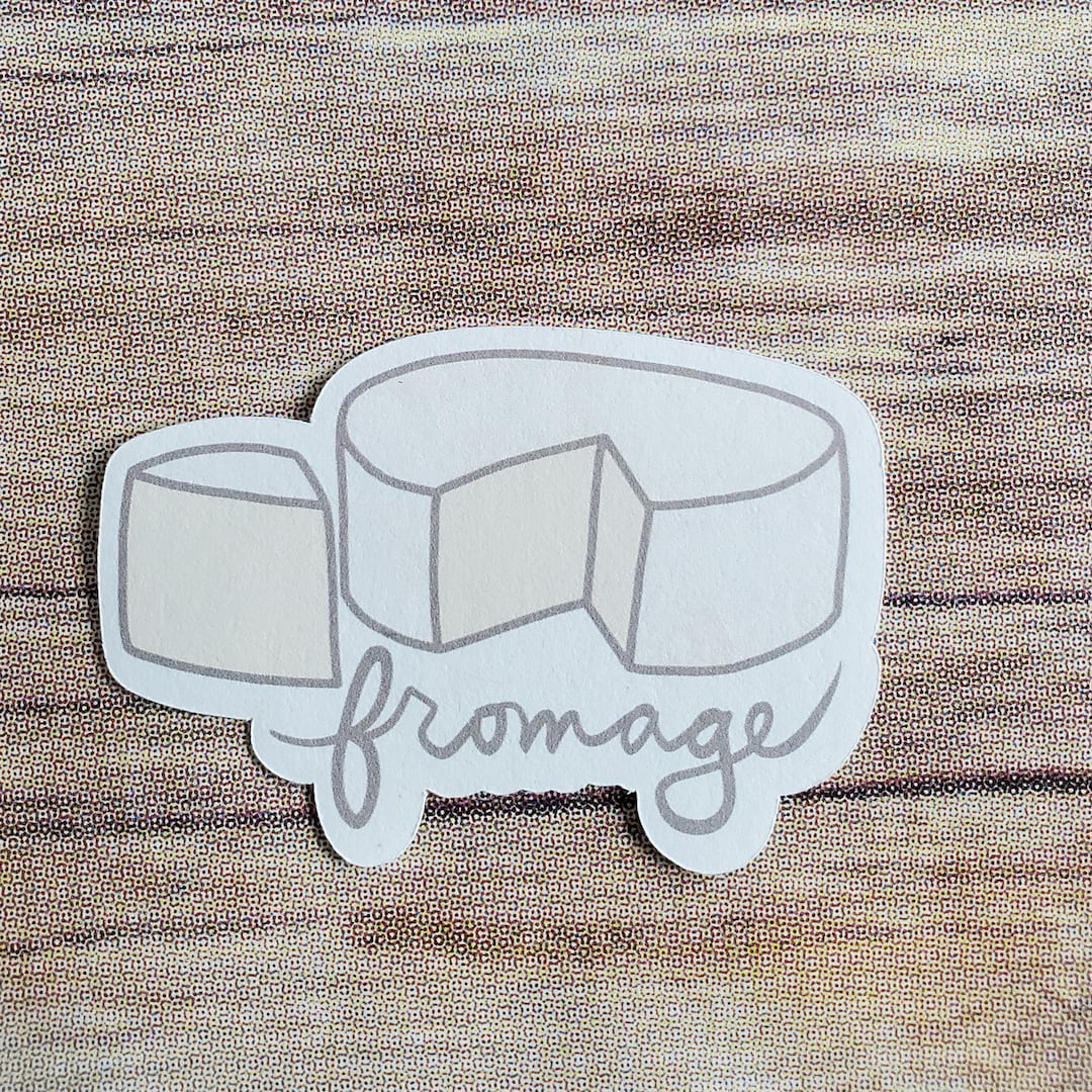 Fromage Brie Cheese Sticker - Etsy
