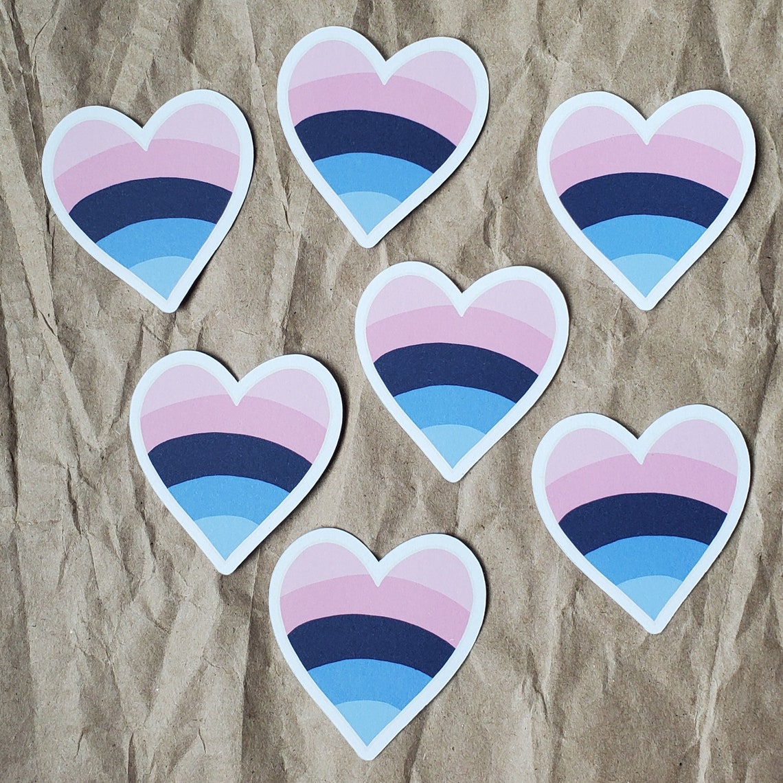 Omnisexual omni pride heart flag sticker original art | Etsy