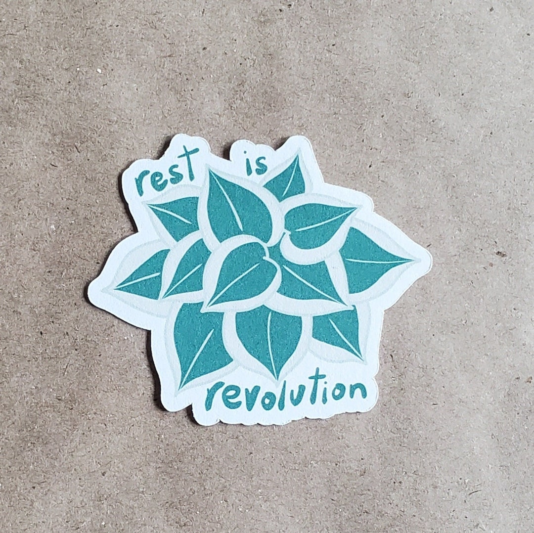 Rest is Revolution Hosta Sticker - Etsy