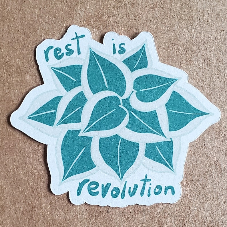 Rest is Revolution Hosta Sticker - Etsy