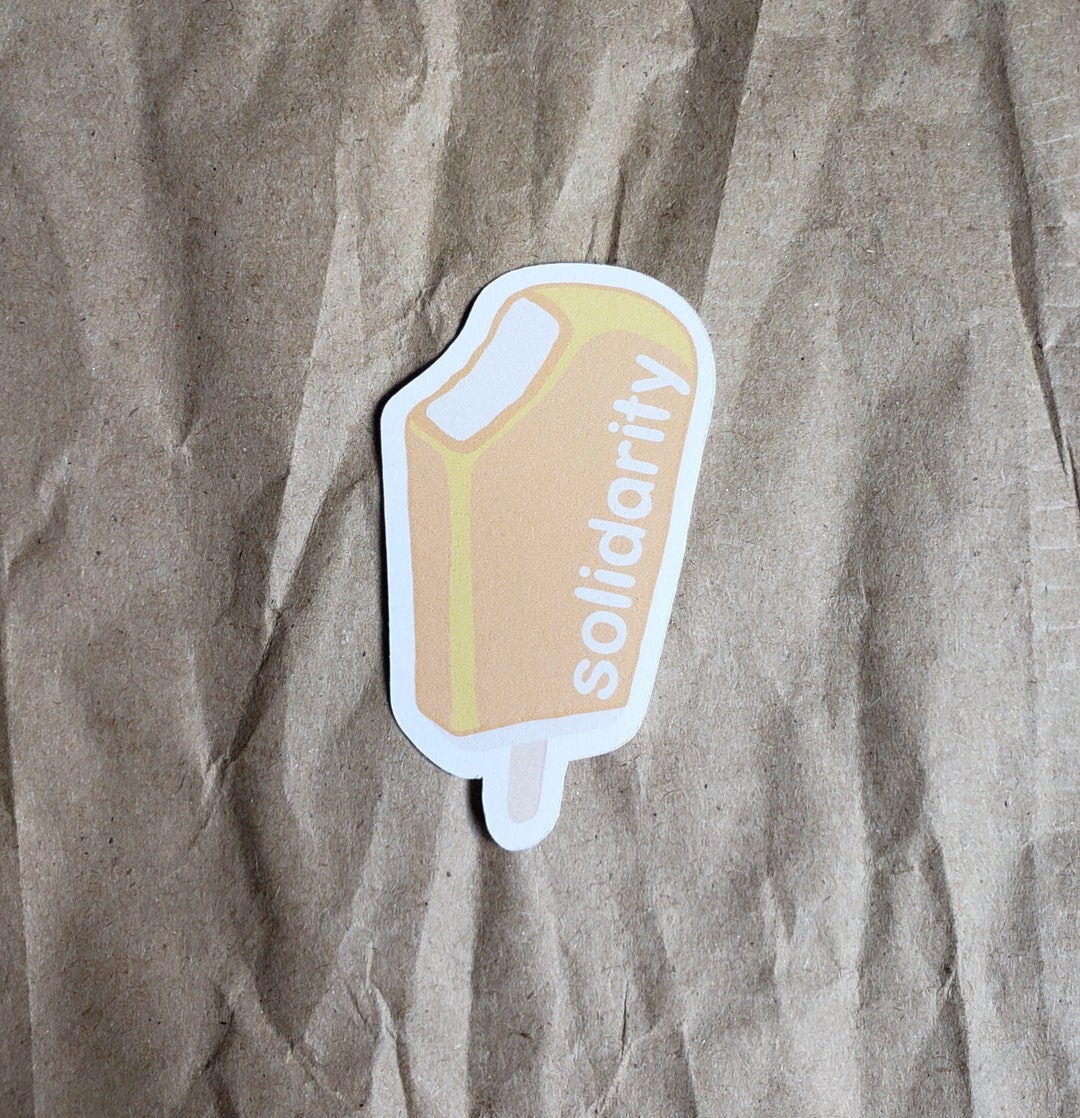 Solidarity Creamsicle Ice Cream Pop Bar Sticker - Etsy