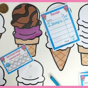 Ice Cream Shop Dramatic Play Printables: Summer Pretend Play Area ...