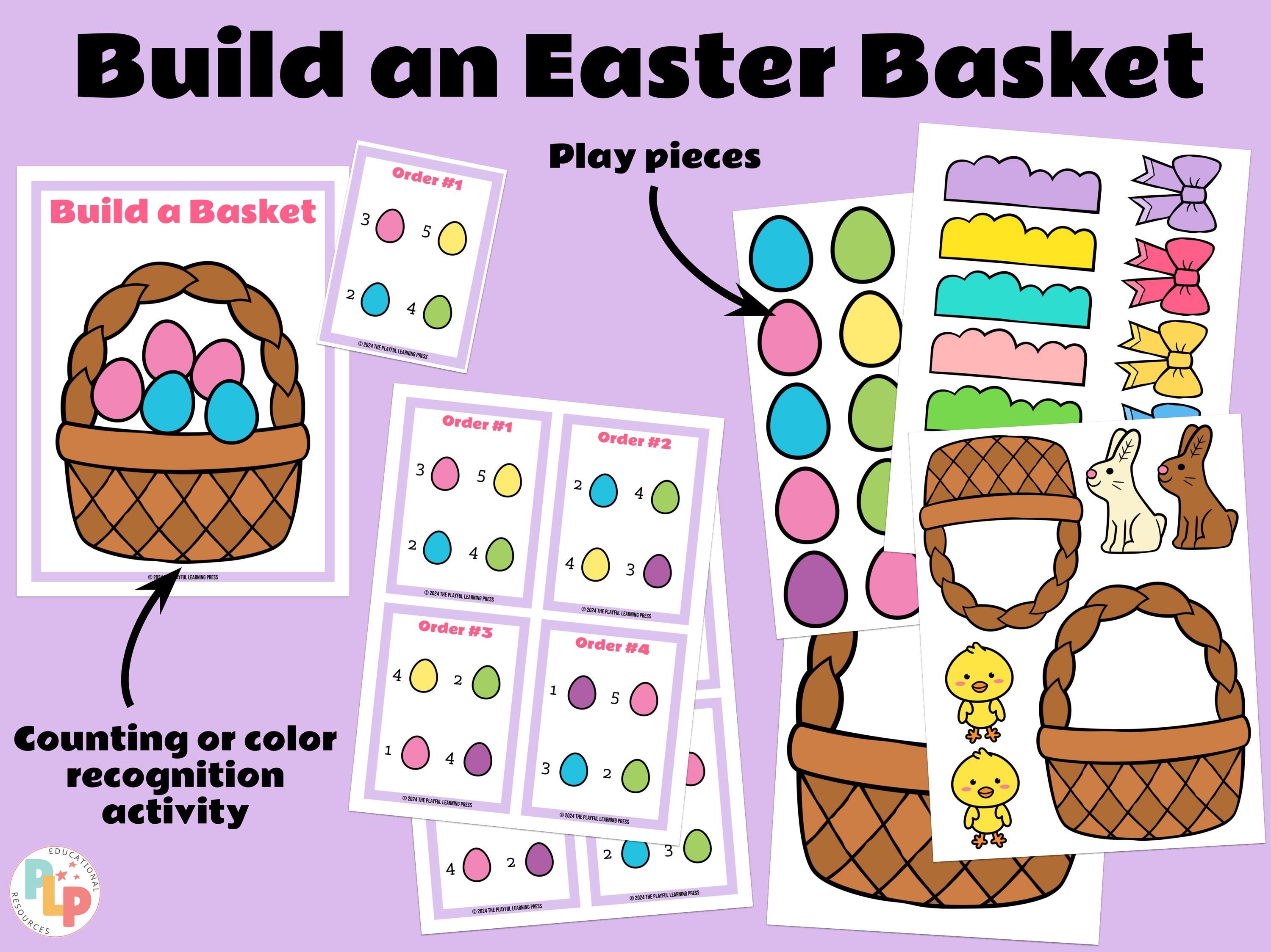 Easter Pretend Play: Easter Basket Shop Printables for March/april Role ...