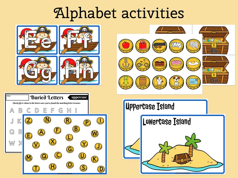 Preschool Pirate Activities, Games and Worksheets for Home Preschool ...