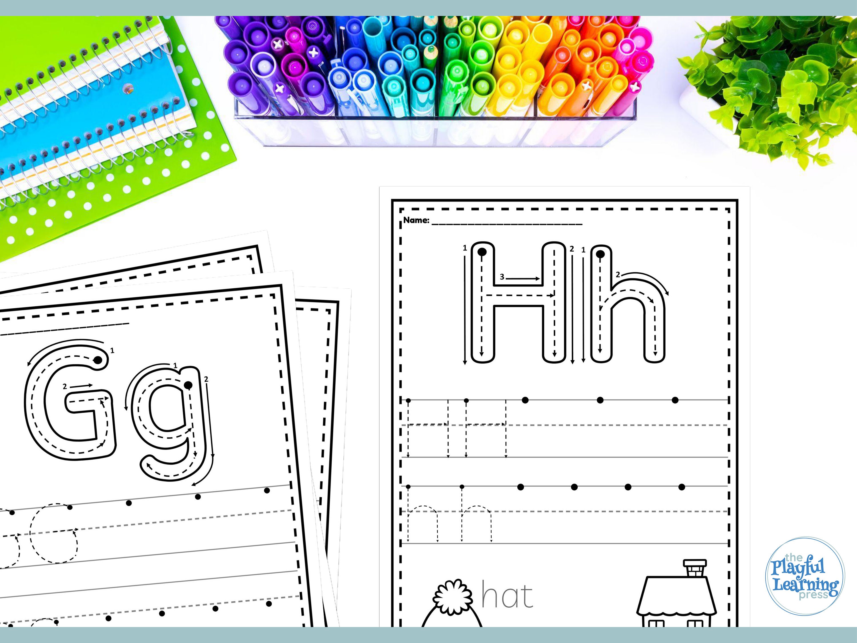 Alphabet Worksheets With Letter Formation and Beginning Sounds ...