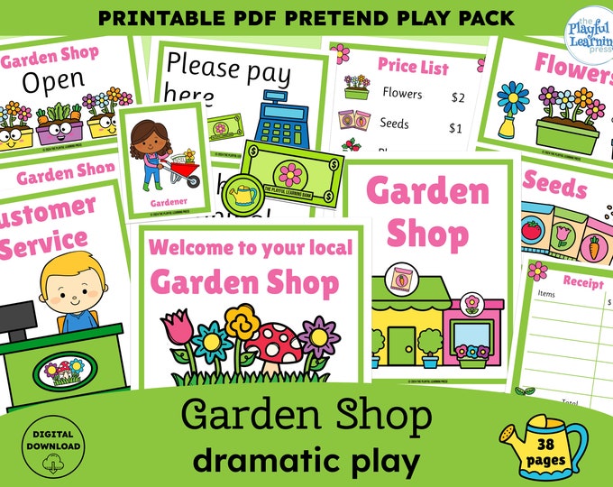 Bunny Bake Shop Dramatic Play, Easter Pretend Play, Easter Dramatic ...