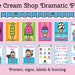Ice Cream Shop Dramatic Play Printables: Summer Pretend Play Ice Cream ...